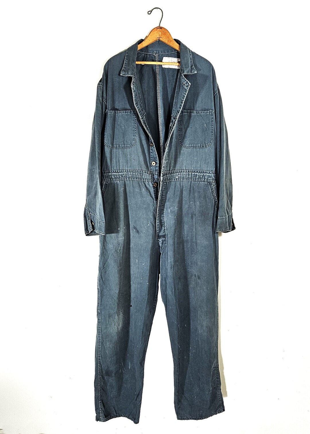 Vintage 40s 50s Herringbone Twill HBT Work Coveralls Vtg Perfect Union ...