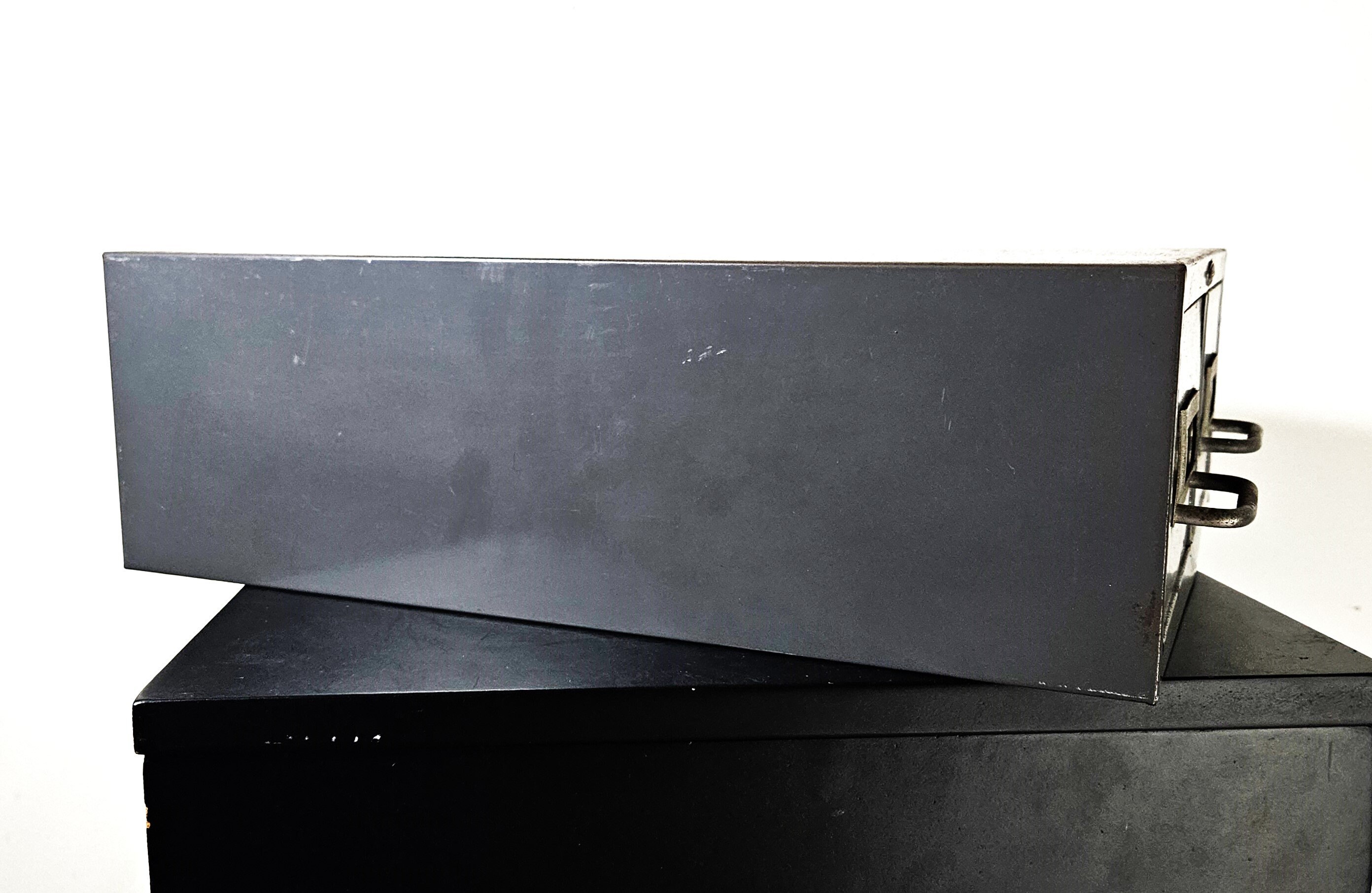 Vintage Cole Steel 2 Drawer Index Card Cabinet Vtg Industrial Metal ...