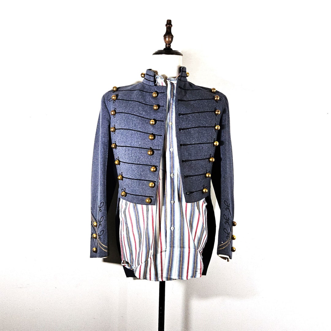 Vintage 1943 West Point Cadet Dress Uniform Jacket Coat W/ Gold ...