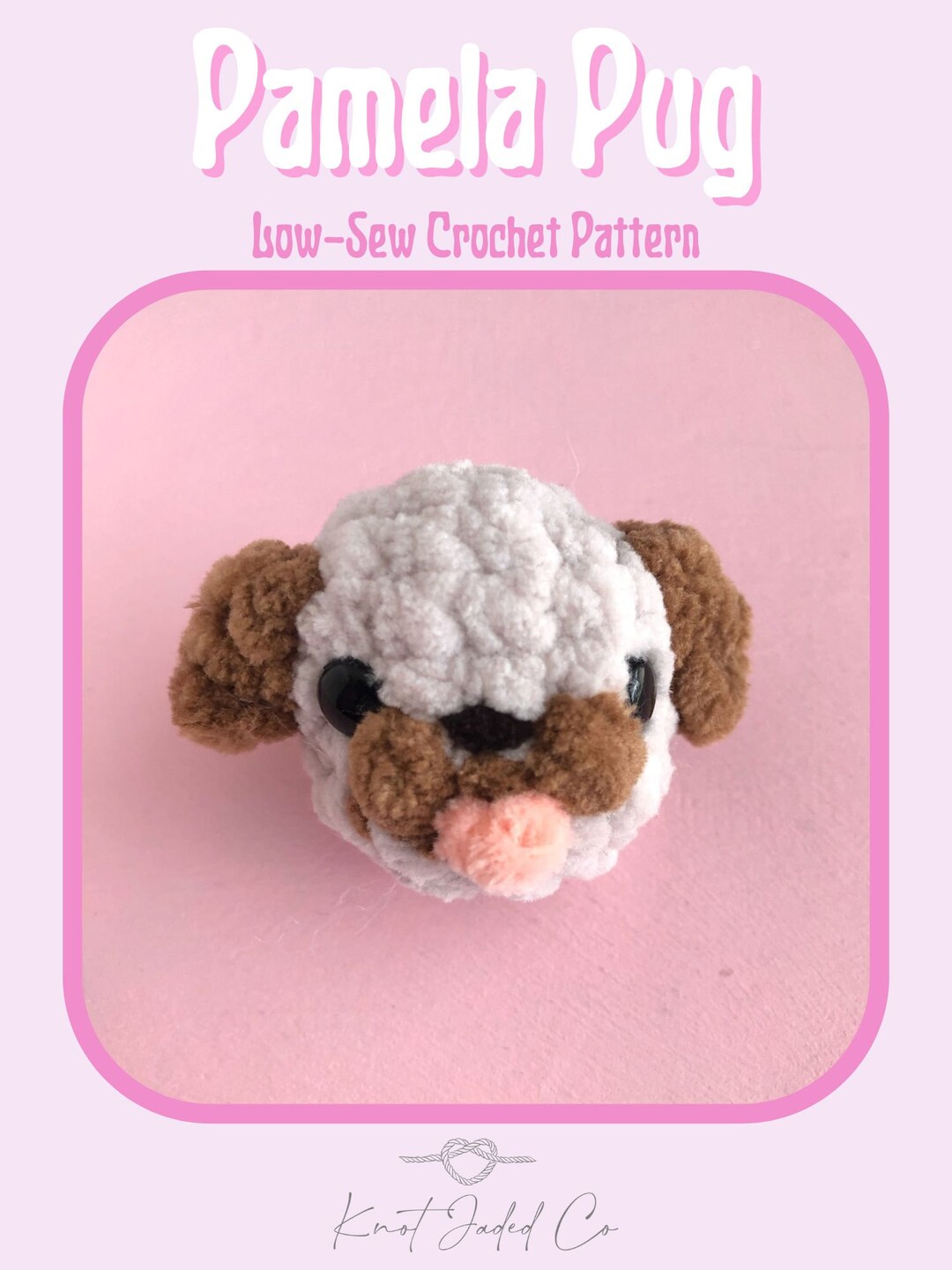 Pamela Pug Low-sew CROCHET PATTERN - Etsy