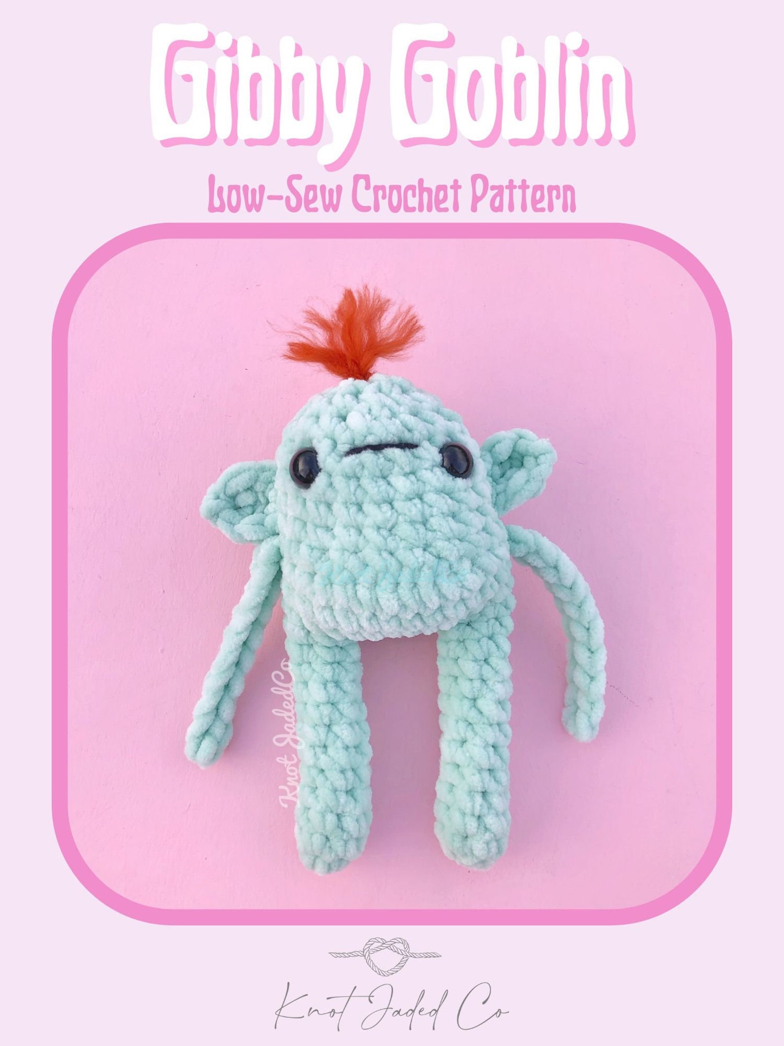 Gibby Goblin Low-sew Crochet PATTERN - Etsy Canada