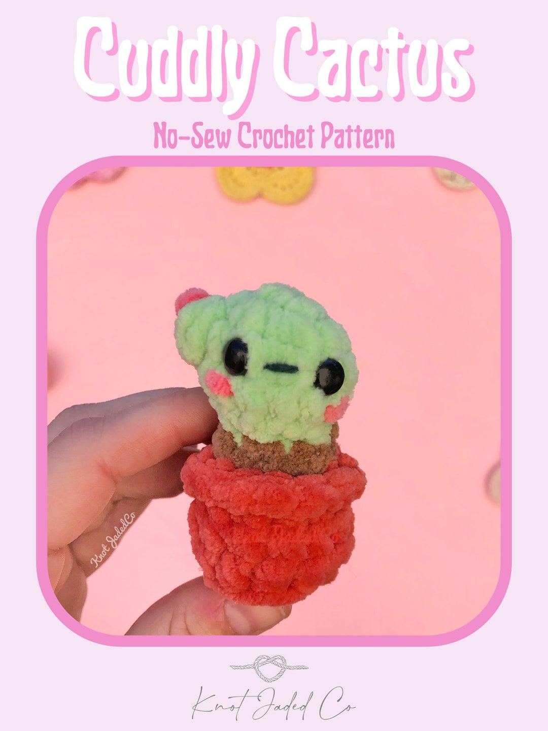 Cuddly Cactus No-sew CROCHET PATTERN - Etsy