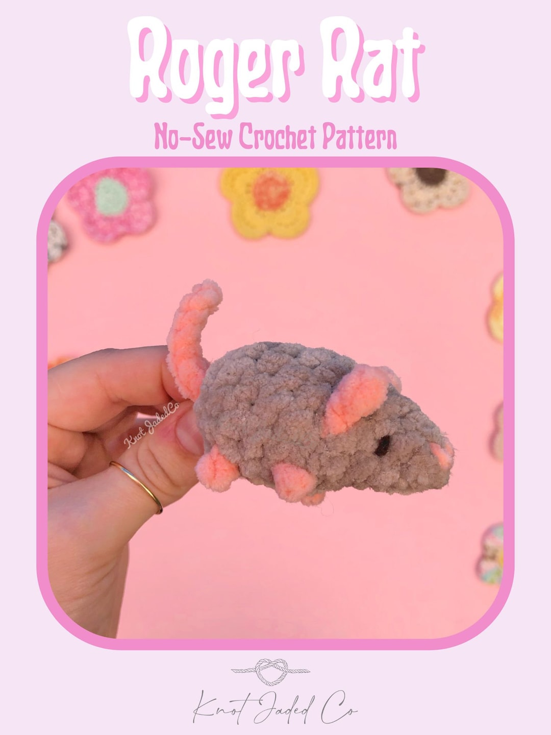 Roger Rat No-sew CROCHET PATTERN - Etsy