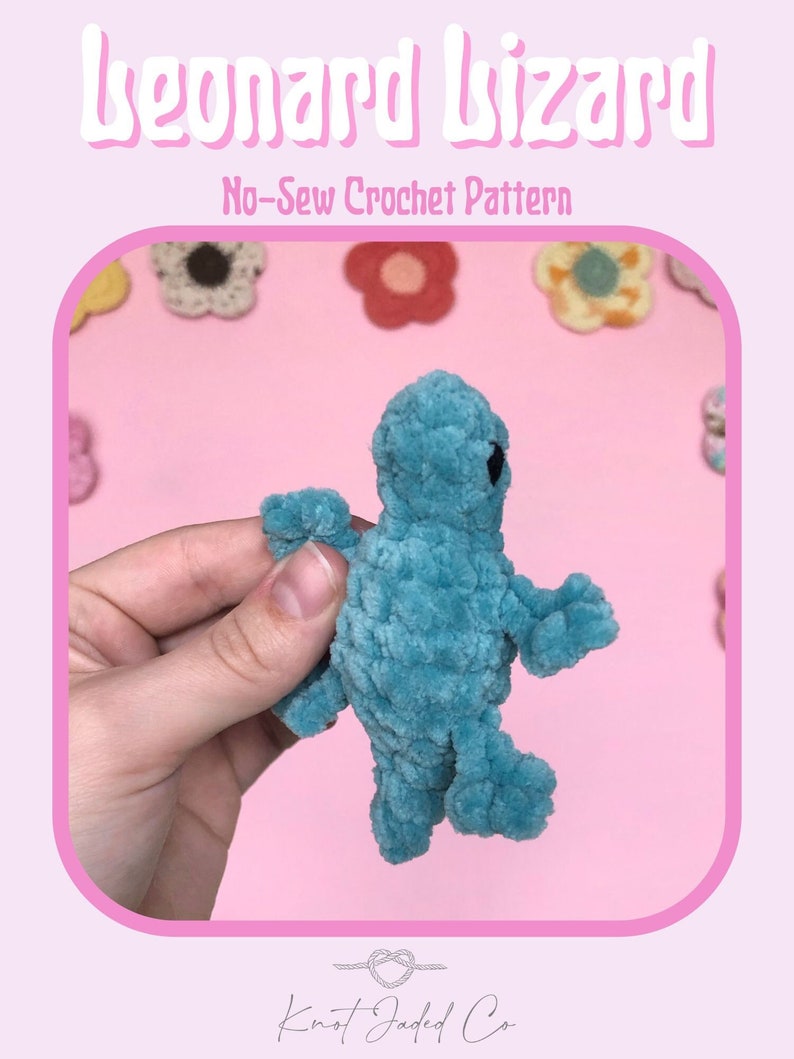 Leonard Lizard No-sew CROCHET PATTERN - Etsy