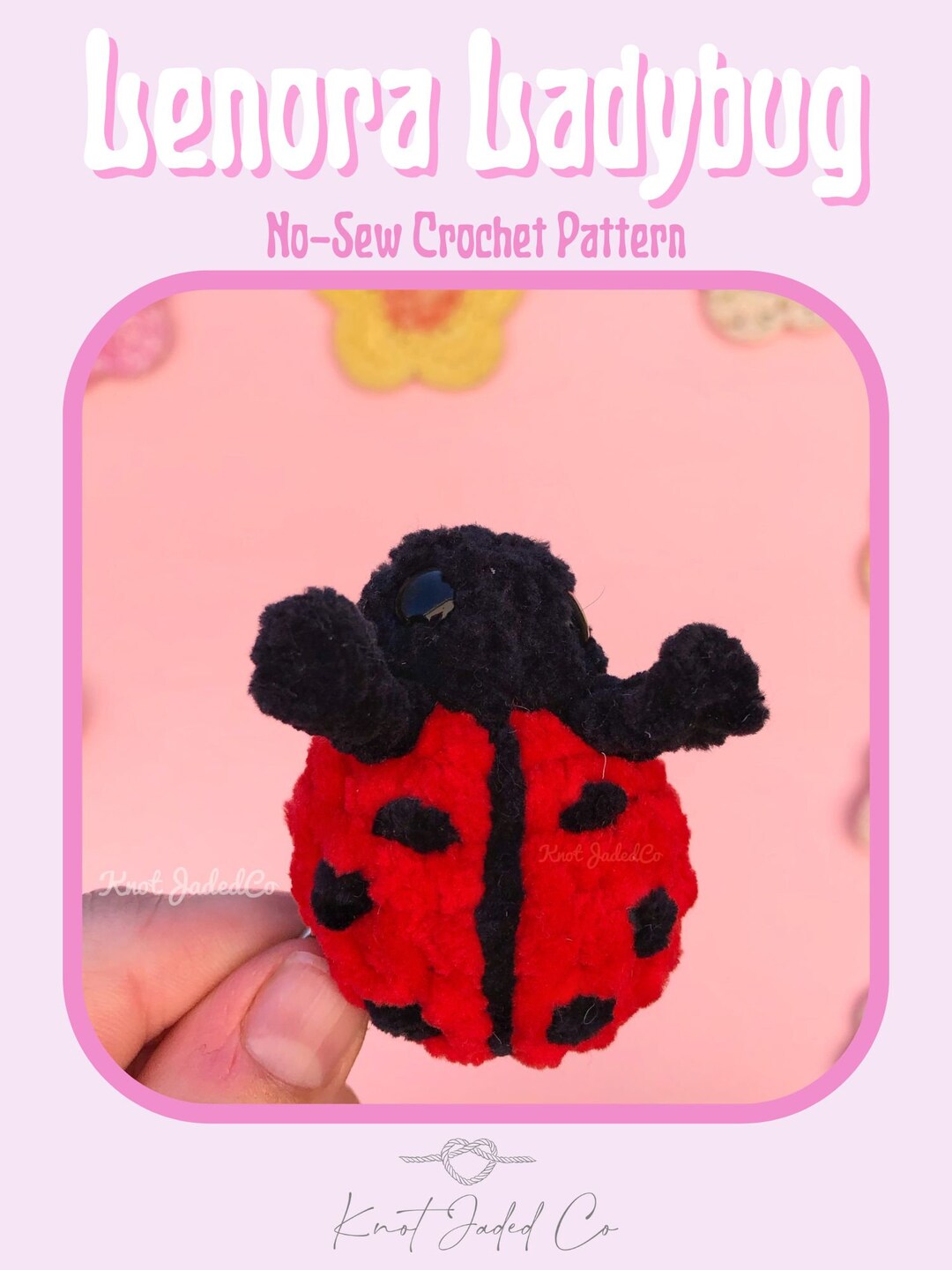 Lenora Ladybug No-sew CROCHET PATTERN - Etsy