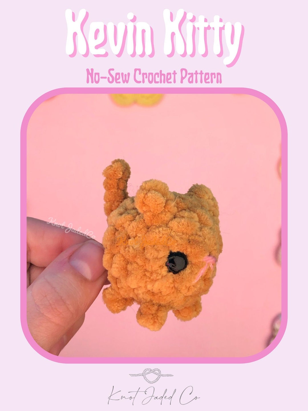 Kevin Kitty No-sew CROCHET PATTERN - Etsy
