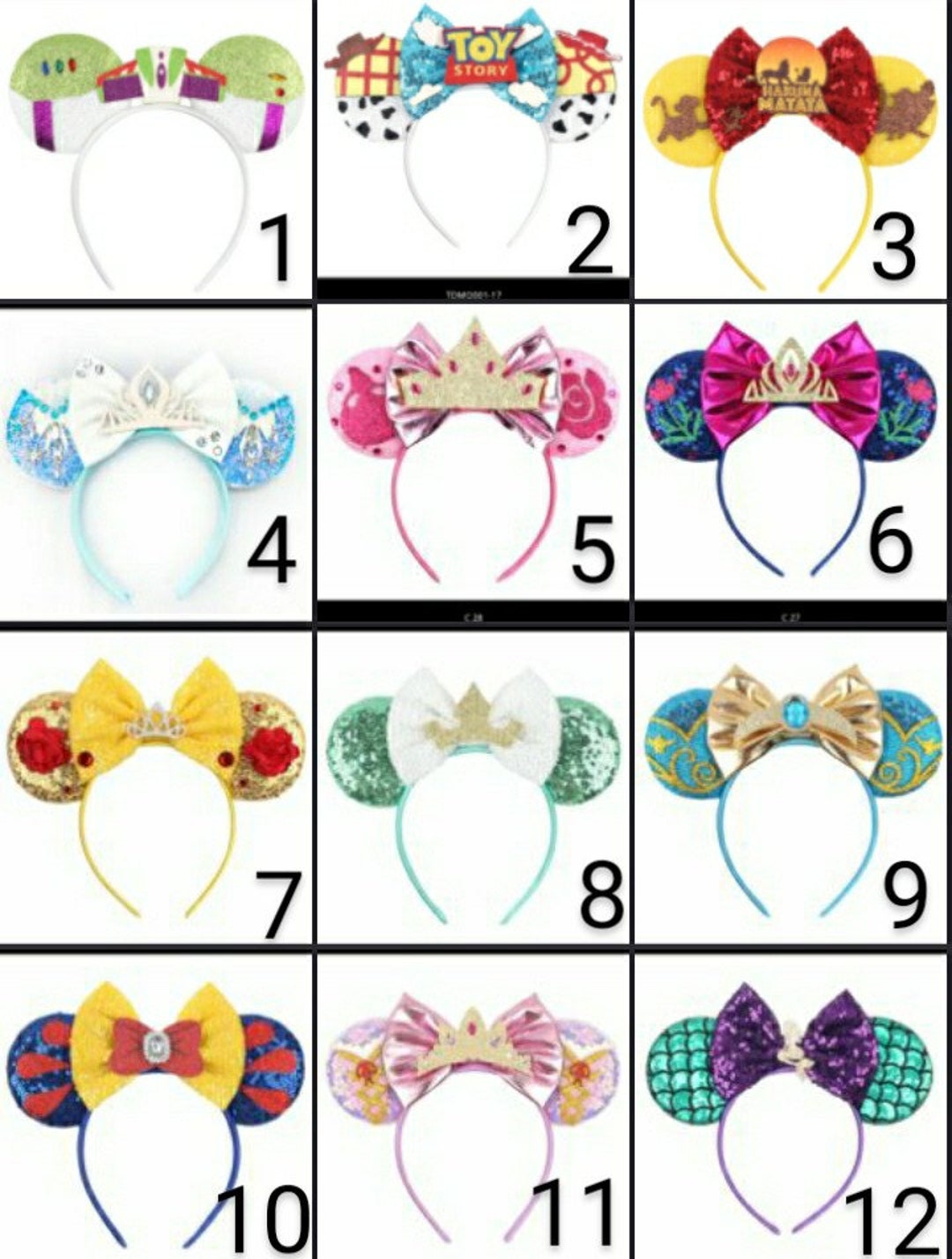 Disney Character Headbands - Etsy