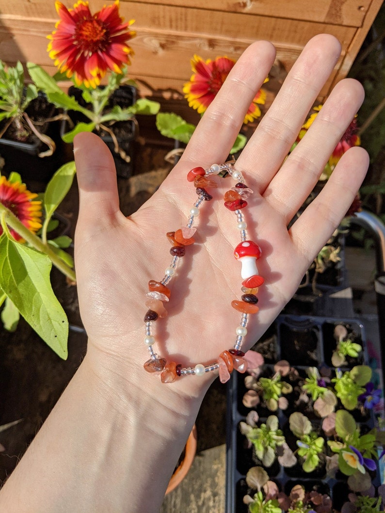 Fairycore Aesthetic Healing Crystal & Toadstool/mushroom - Etsy UK