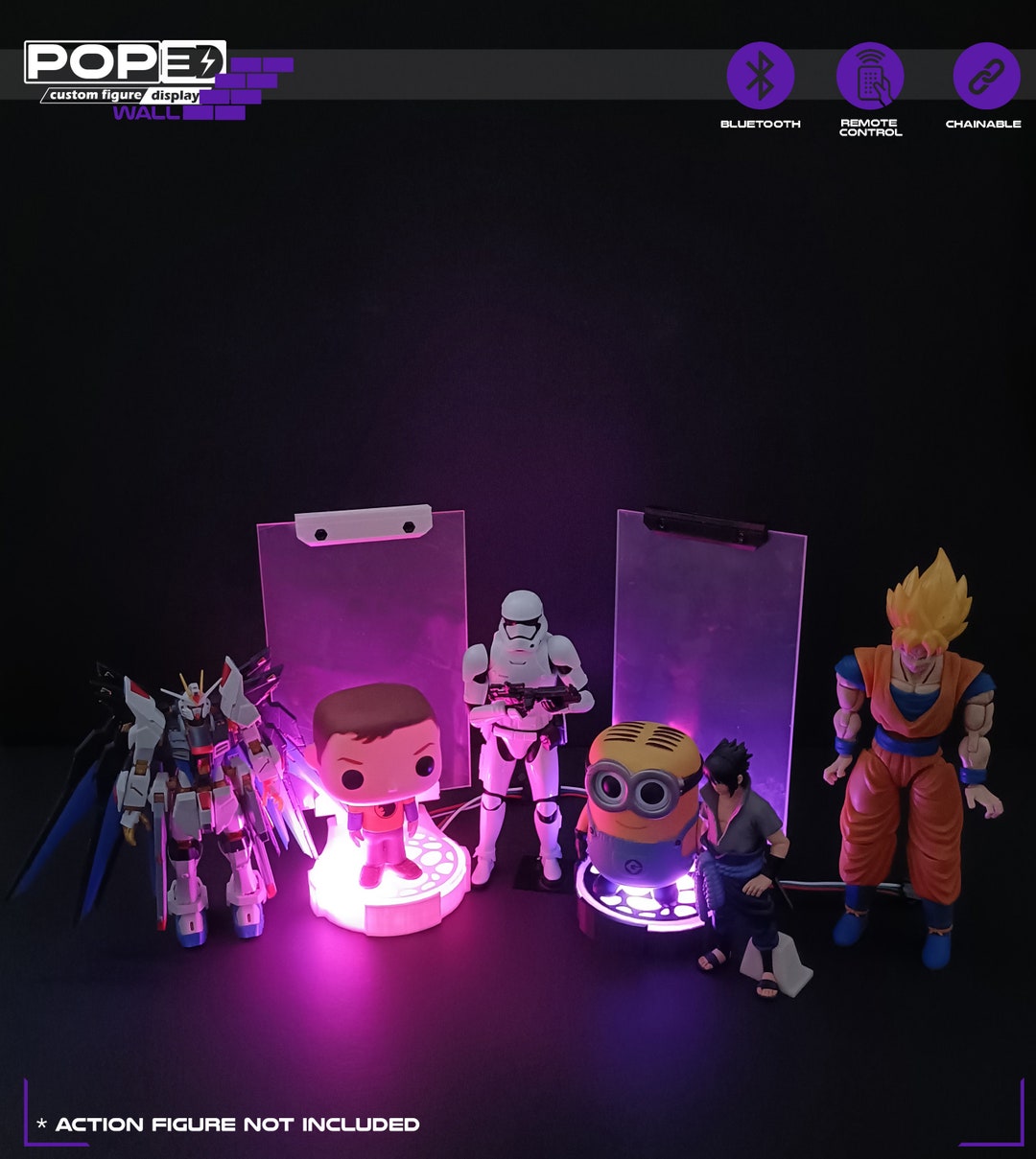 Customizable Action Figure LED Display Funko Pop Star Wars - Etsy