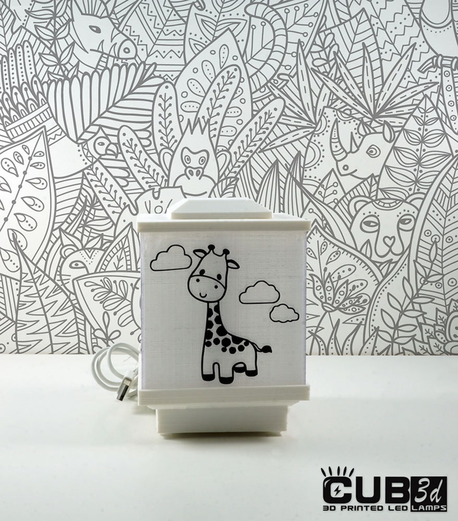 Lamp/night Light 3D Printed LED Remote Controlled - Etsy