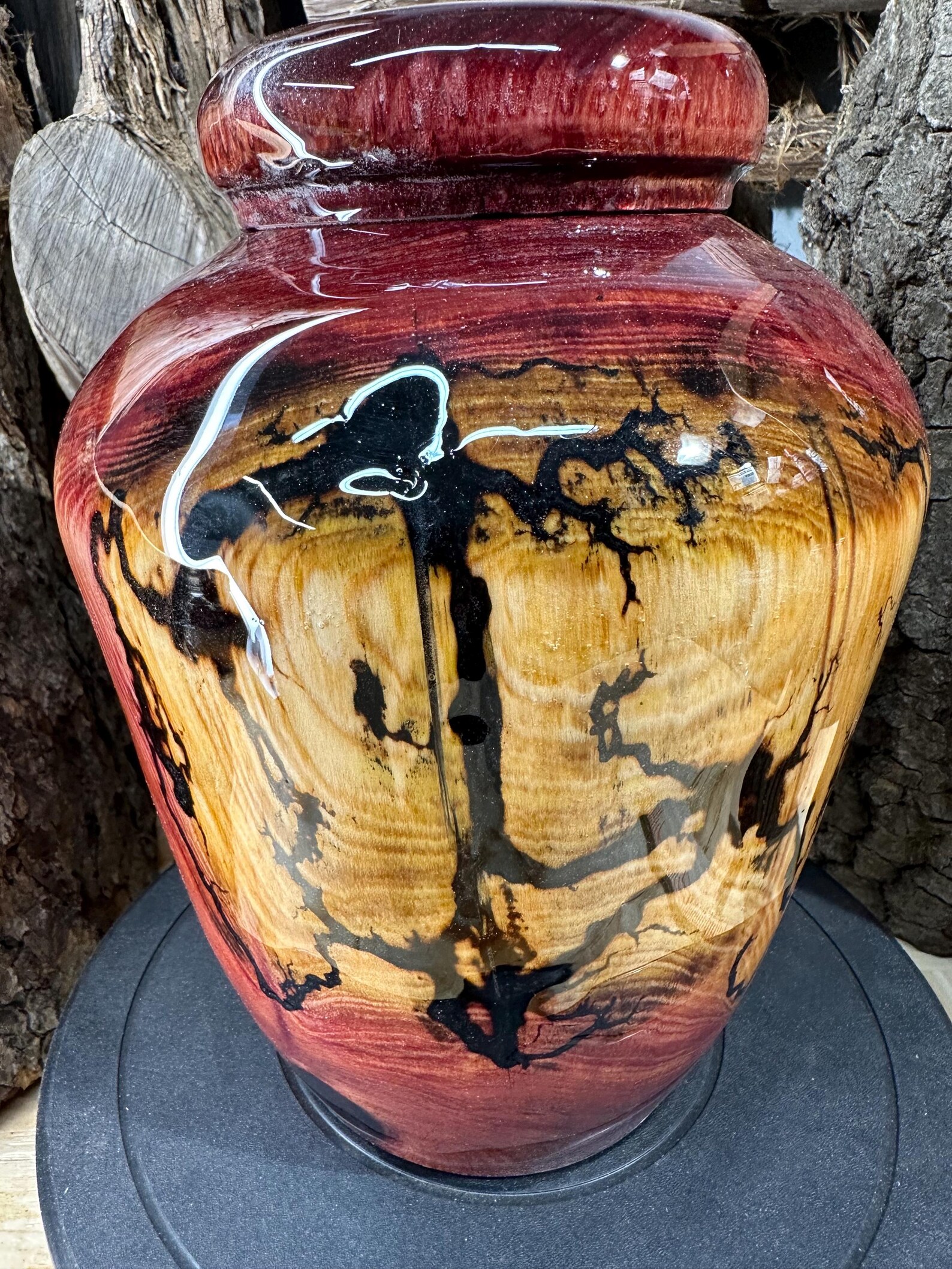 Custom Cedar Urn - 220cc | A Timeless Tribute | Fractal Wood Burning - Etsy