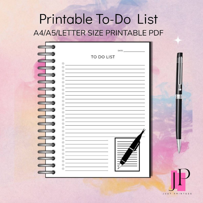 To-do List Printable PDF Template A4/A5/US Letter/ Instant - Etsy