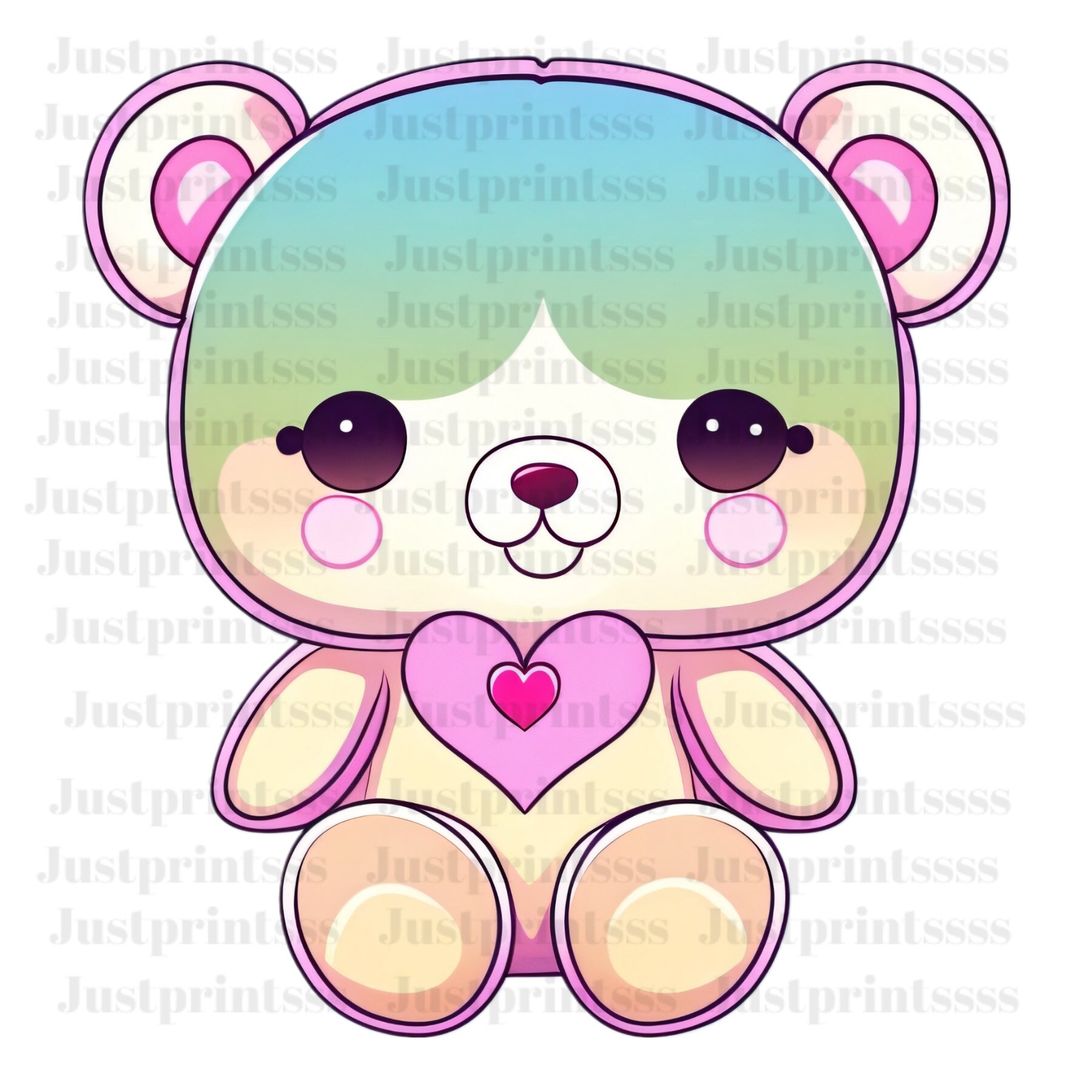 Digital Print PNG Clipart - Kawaii Teddy Bears - Printing, Web Design ...