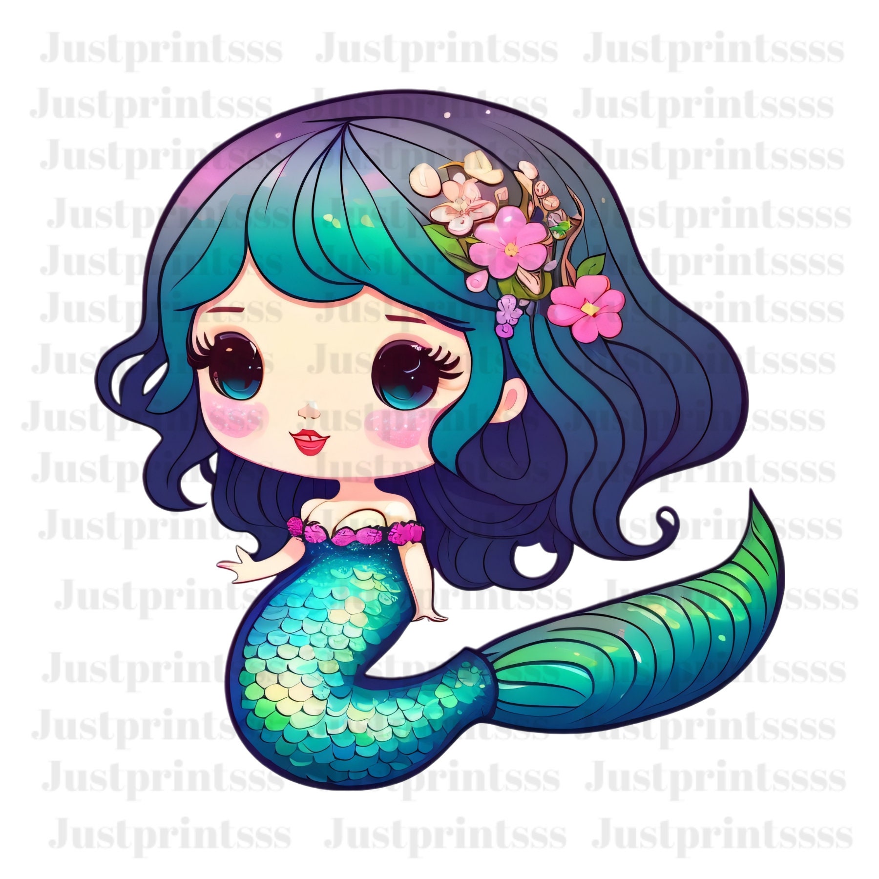 Digital Print PNG Clipart Mermaids Printing, Web Design, Crafting ...