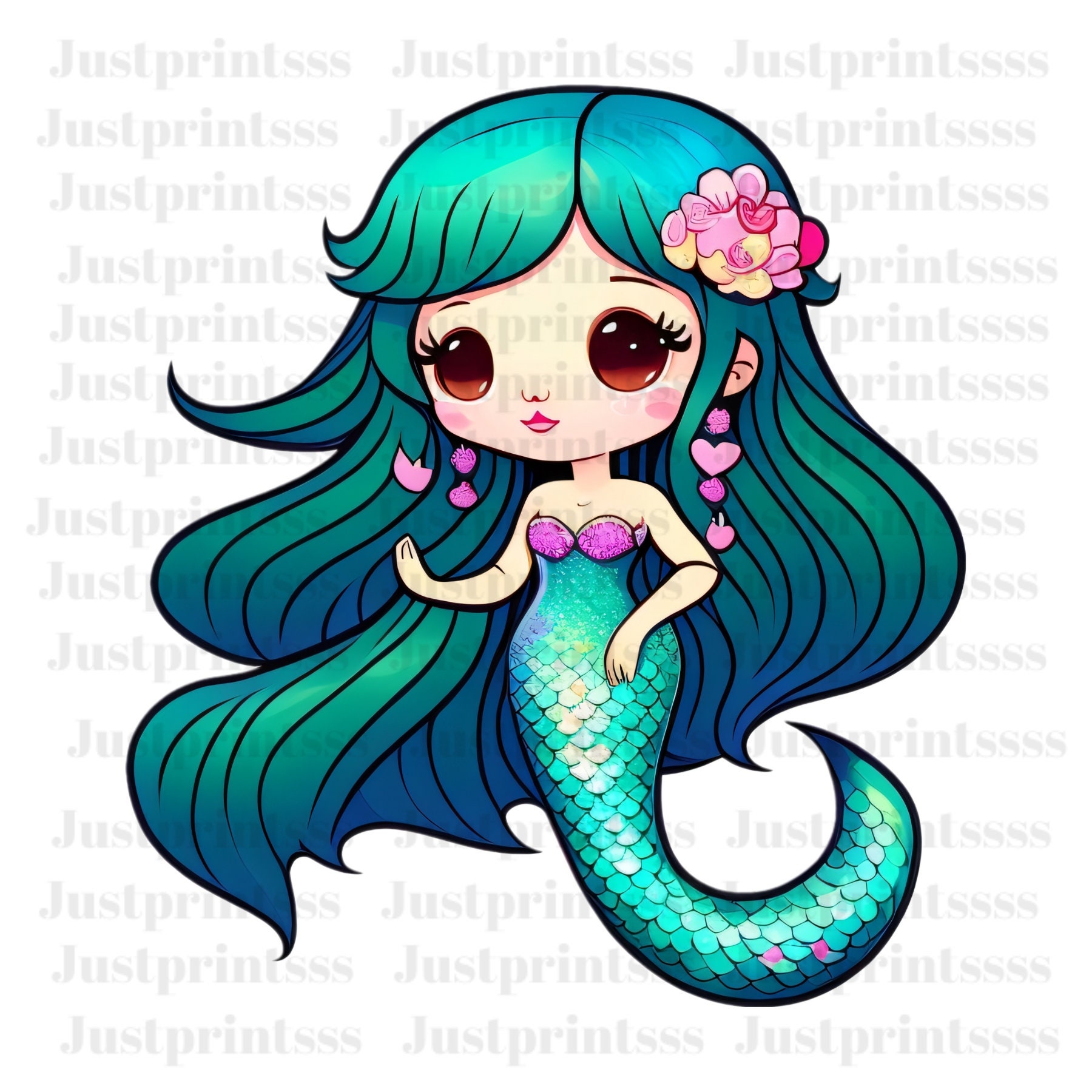 Digital Print PNG Clipart Mermaids Printing, Web Design, Crafting ...