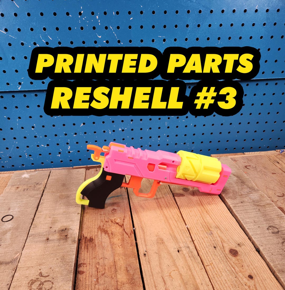 3d Printed Parts Gencomegawerks Xshot Micro Blaster Reshell Type 3 - Etsy