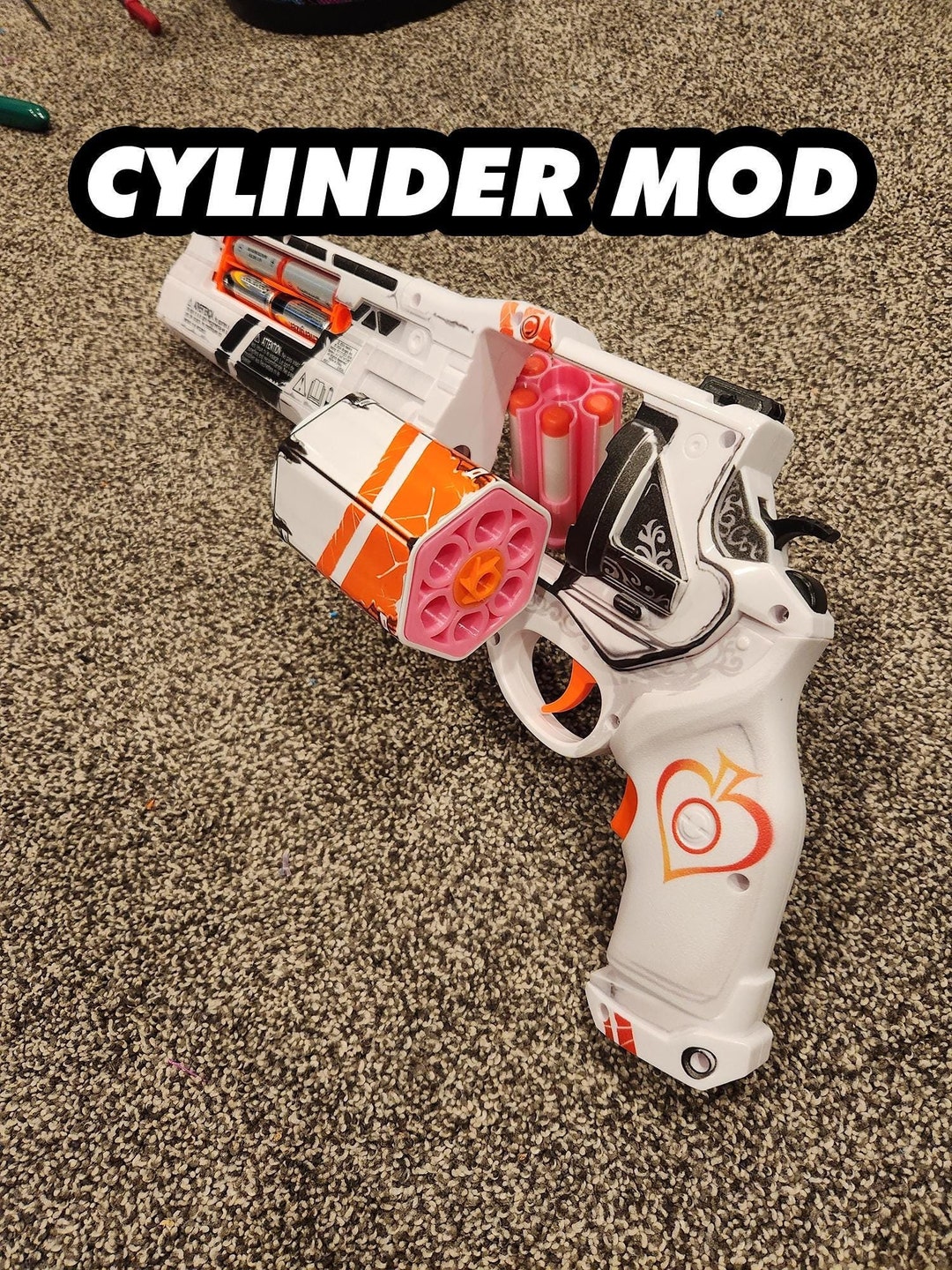 Cylinder Mod - Ace of Spades Nerf Blaster - Etsy