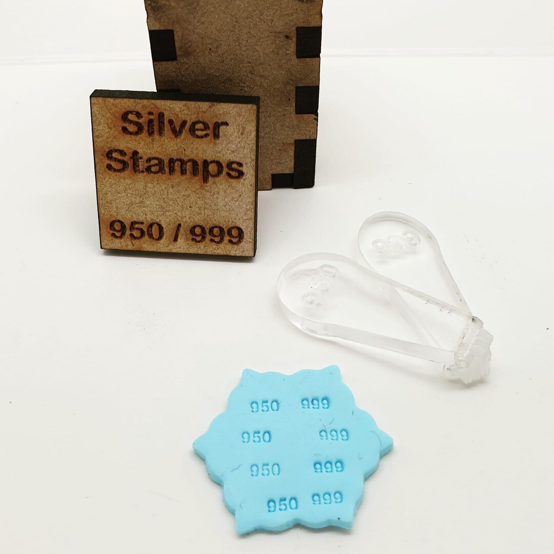 Metal Clay Stamp / 999 / 950 / 925 / Acrylic / Fine Silver / - Etsy