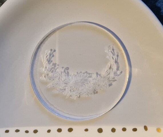 Texture Tile Acrylic Embossing Disc Acrylic Texture Polymer clay Metal ...