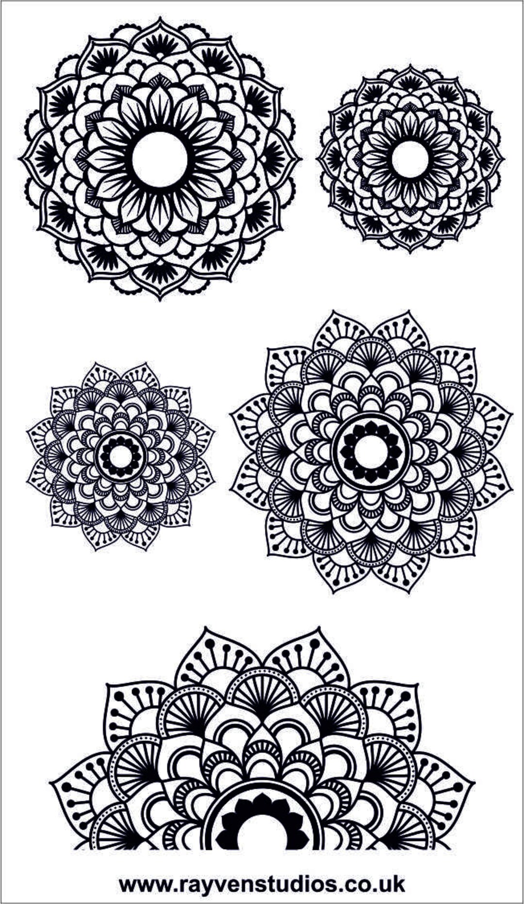 Mandala Texture / Metal Clay / Texture Tile / Texture / - Etsy