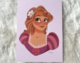 Rapunzel Designer Fine Art Quality Print - Etsy