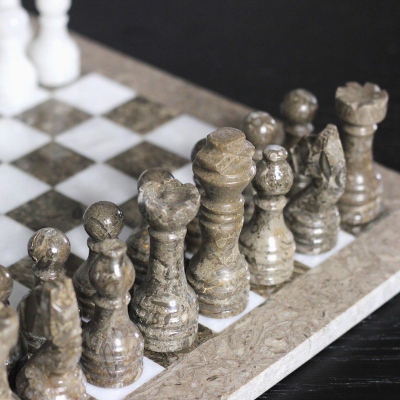 Stone Chess Set - Etsy