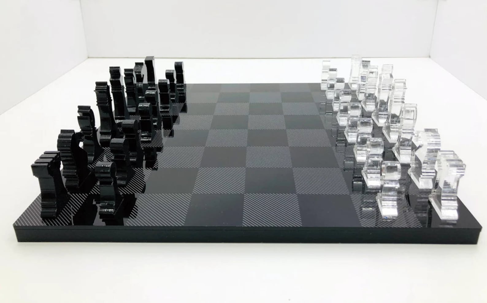 Unique Acrylic Chess Set Portable Chess Set With Acrylic - Etsy