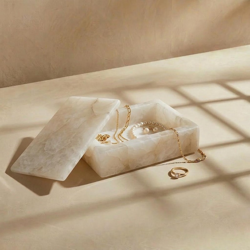 Marble Jade Jewelry Box - Etsy