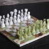 Handmade Japanese Chess Set Unique Marble Chess Set With Storage Case ...