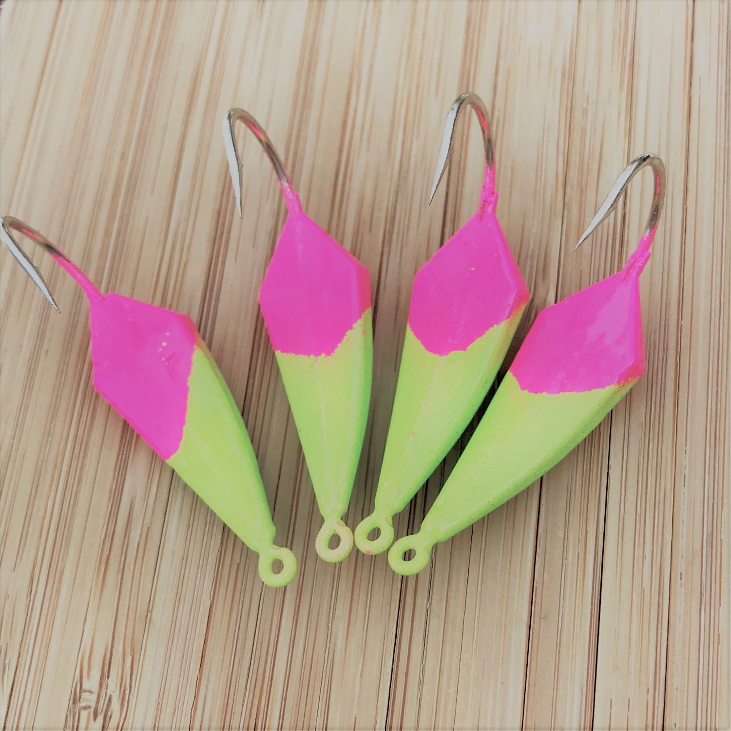 Pompano Goofy Jigs - Electric Chicken 10 Pack - Etsy