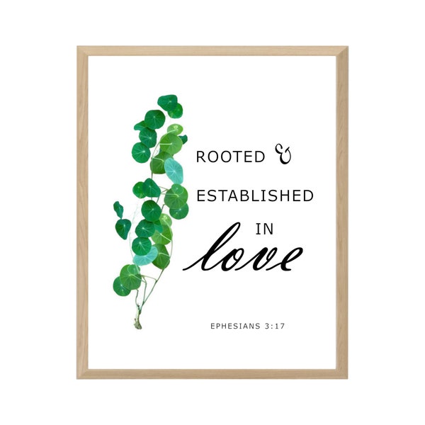 Rooted in Love Wall Art - Etsy