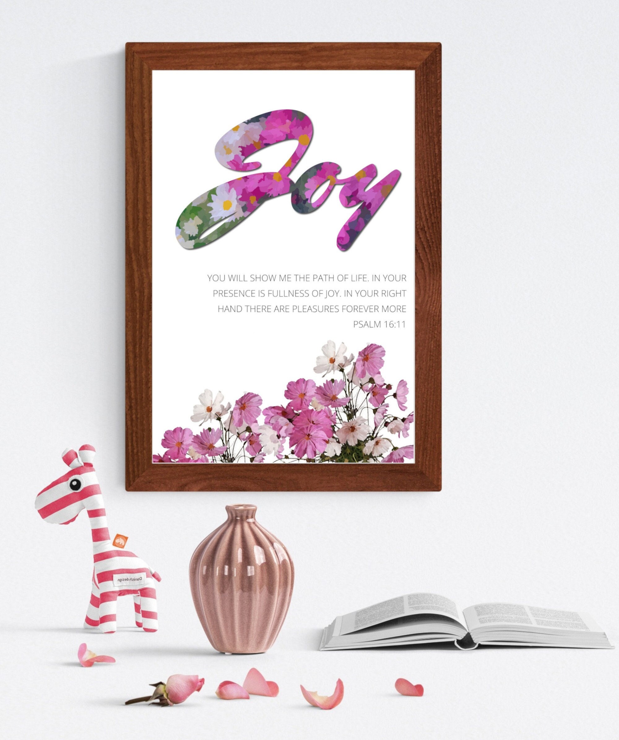 Psalm 16:11 Bible Verse Quote Printable Wall Art Christian - Etsy