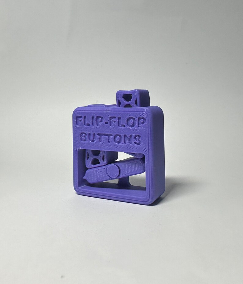 Flip Flop Button Fidget Toy {3D Printed} - Etsy