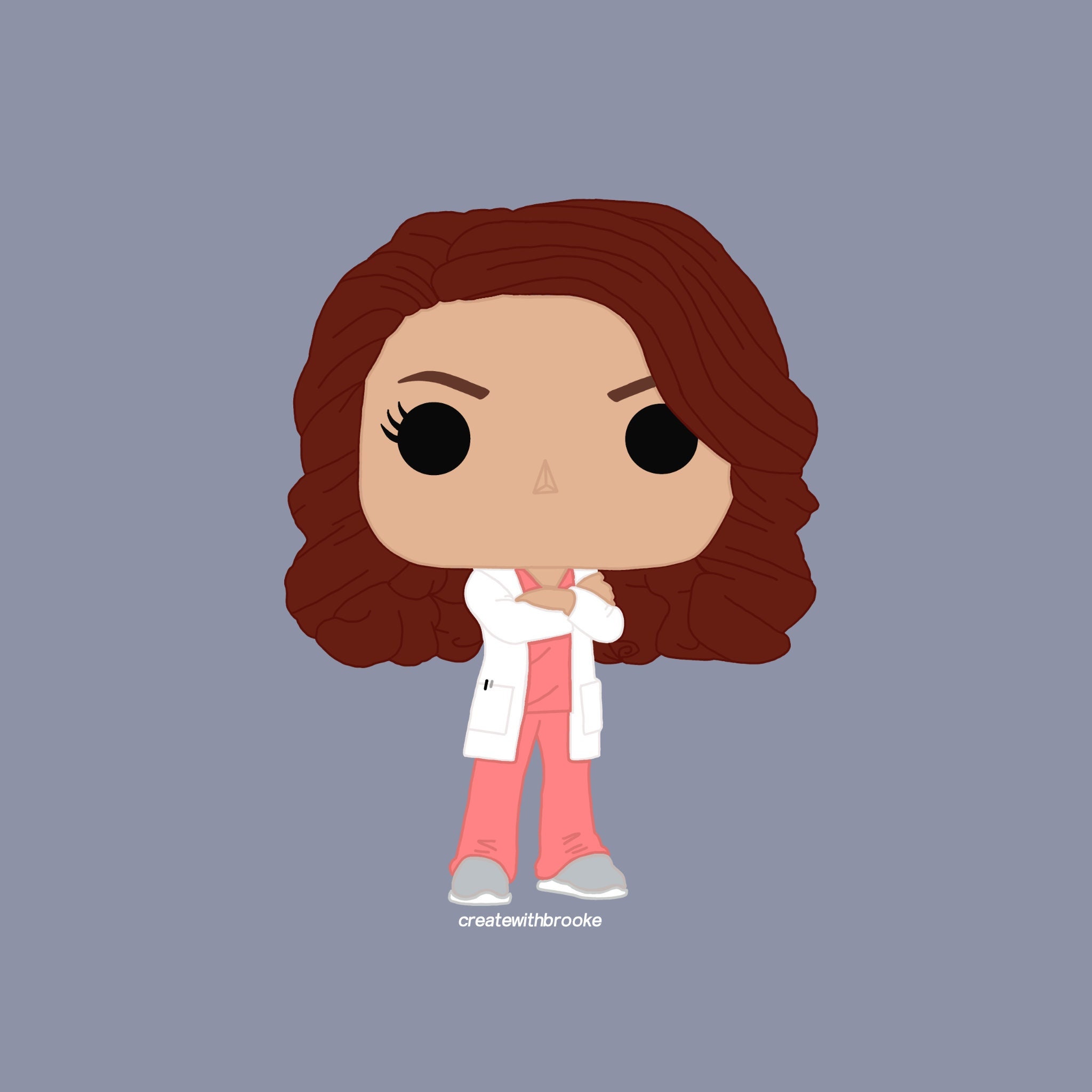Addison Montgomery / Shepard in Pink oder Blau Scrubs Custom Figurine ...