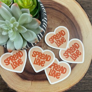 Spread Love | Weatherproof Vinyl Sticker - Etsy