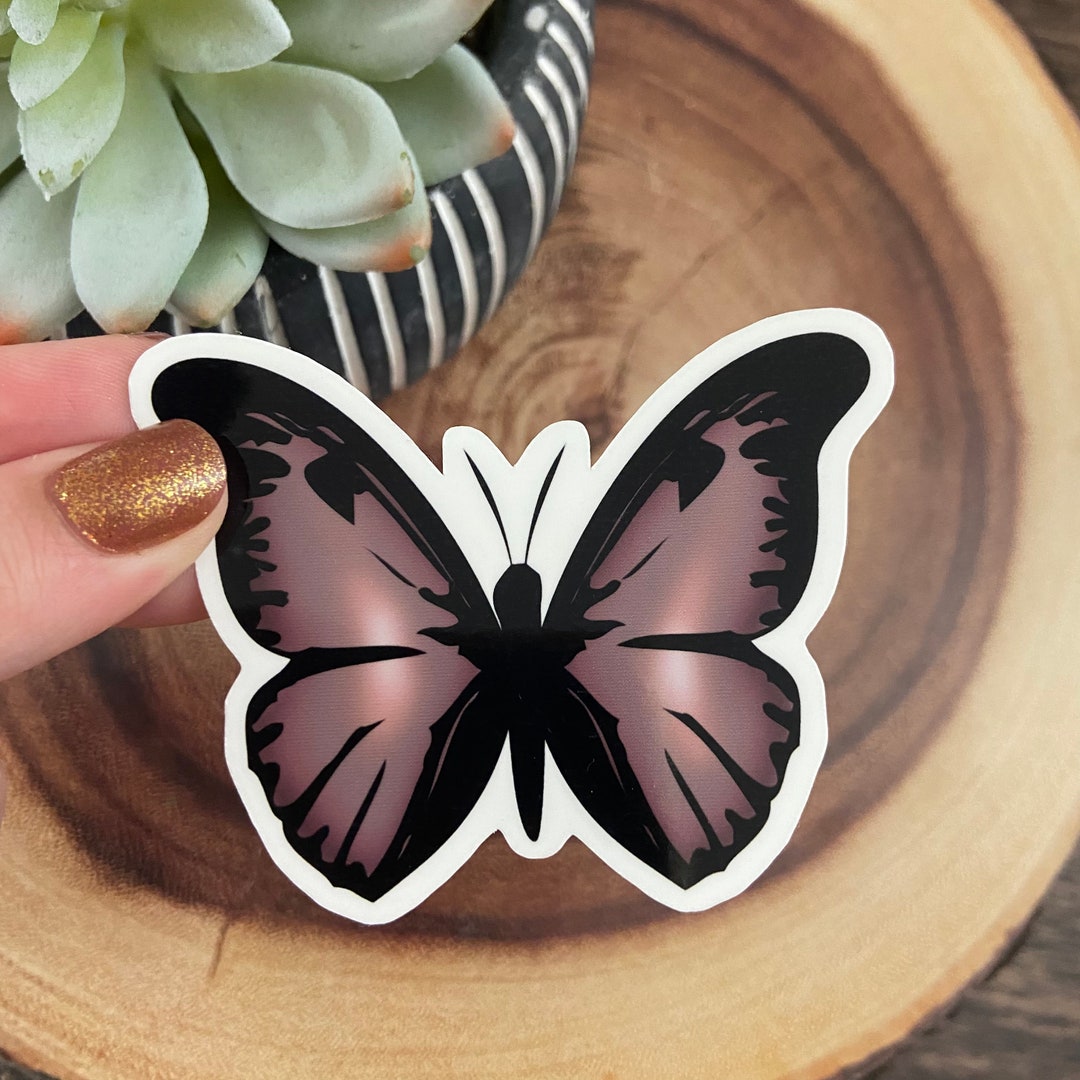 Purple Butterfly | Weatherproof Vinyl Sticker - Etsy