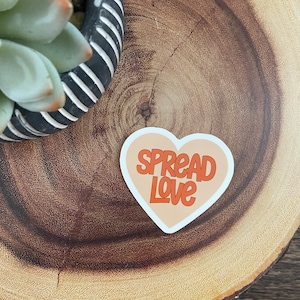 Spread Love | Weatherproof Vinyl Sticker - Etsy