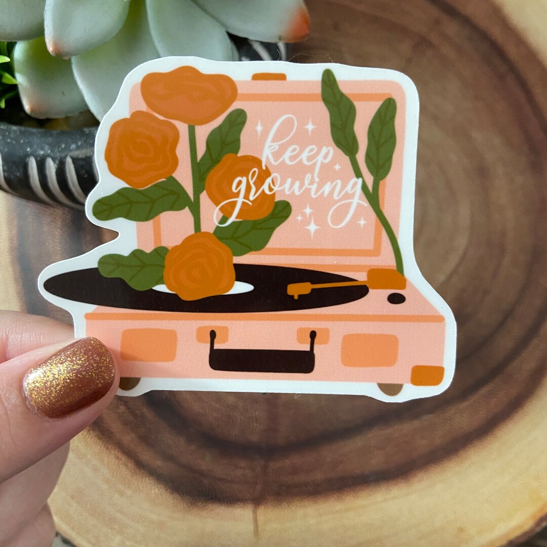 Keep Growing | Weatherproof Vinyl Sticker - Etsy