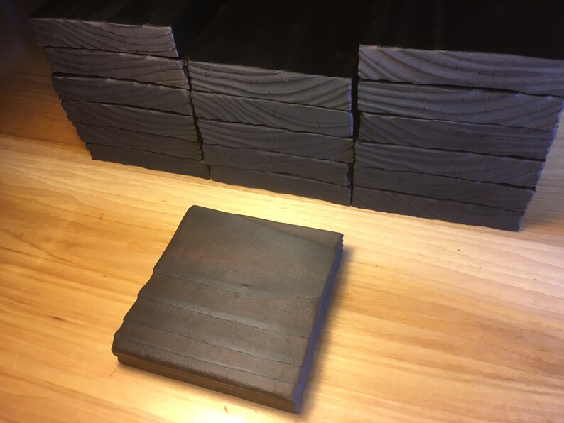 Shou Sugi Ban California Redwood Coasters | Etsy