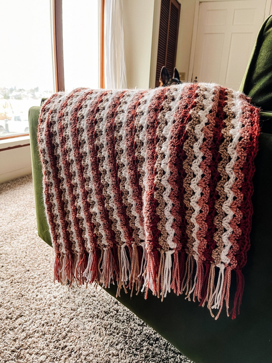 Desert Inspired Throw - Afghan | Desert Sunset - Etsy