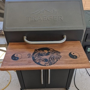 Traeger Custom Carved Engraved Front Shelf. Traeger Replacement Shelf ...