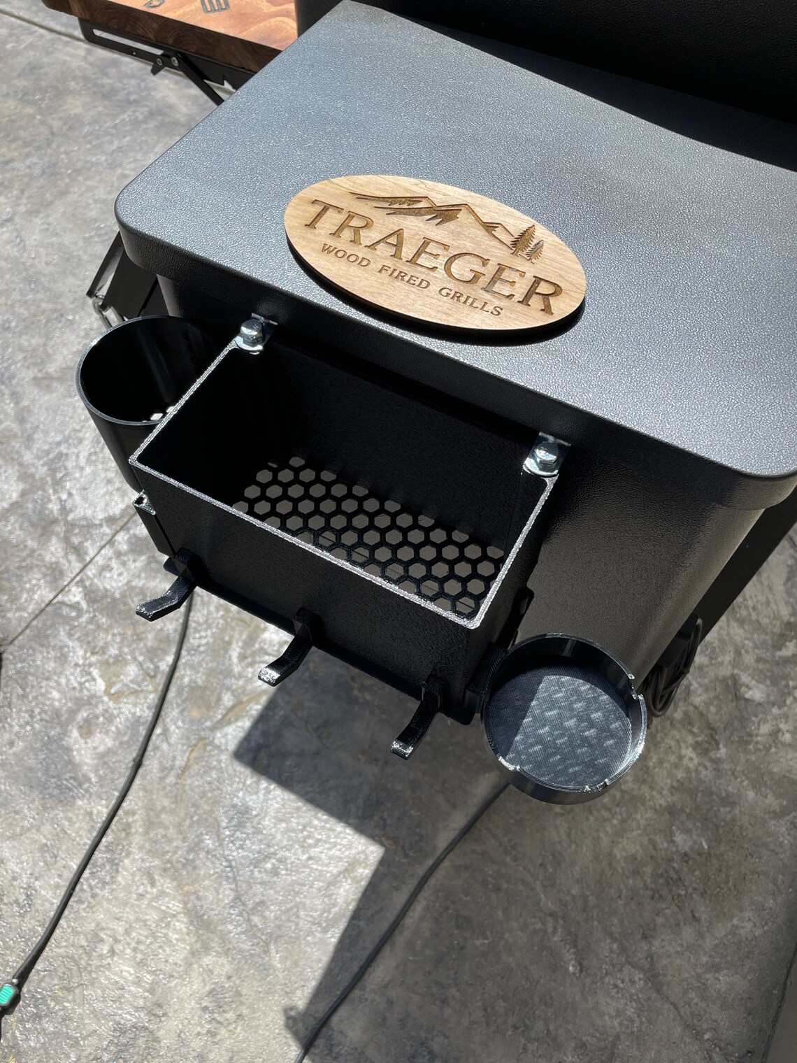 Pellet Smoker Storage Basket W/accessories for Traeger Pellet - Etsy