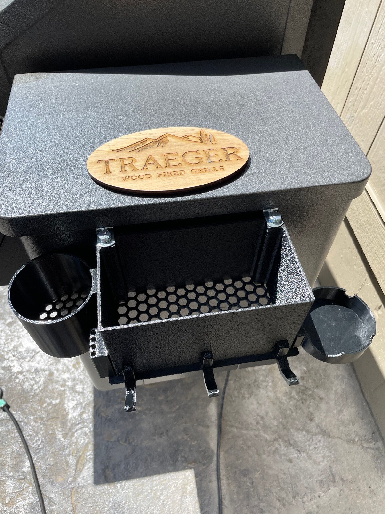 Pellet Smoker Storage Basket W/accessories for Traeger Pellet Smokers ...