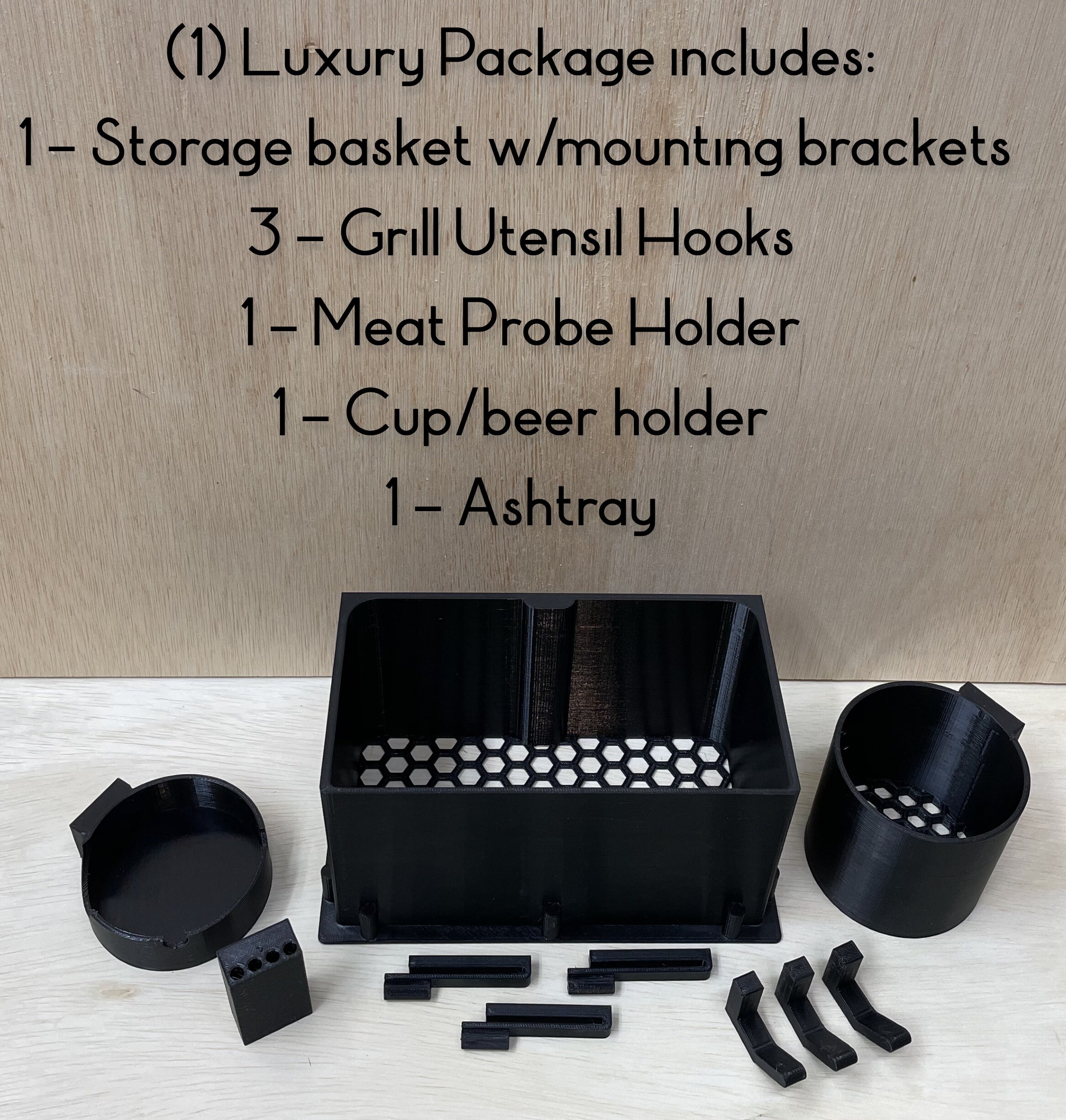 Pellet Smoker Storage Basket w/Accessories for Traeger and | Etsy