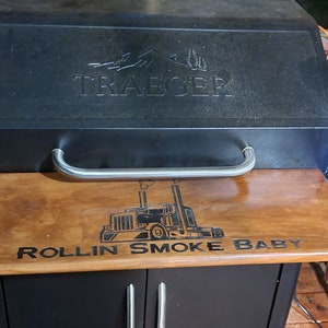 Traeger Custom Carved Engraved Front Shelf. Traeger Replacement Shelf ...