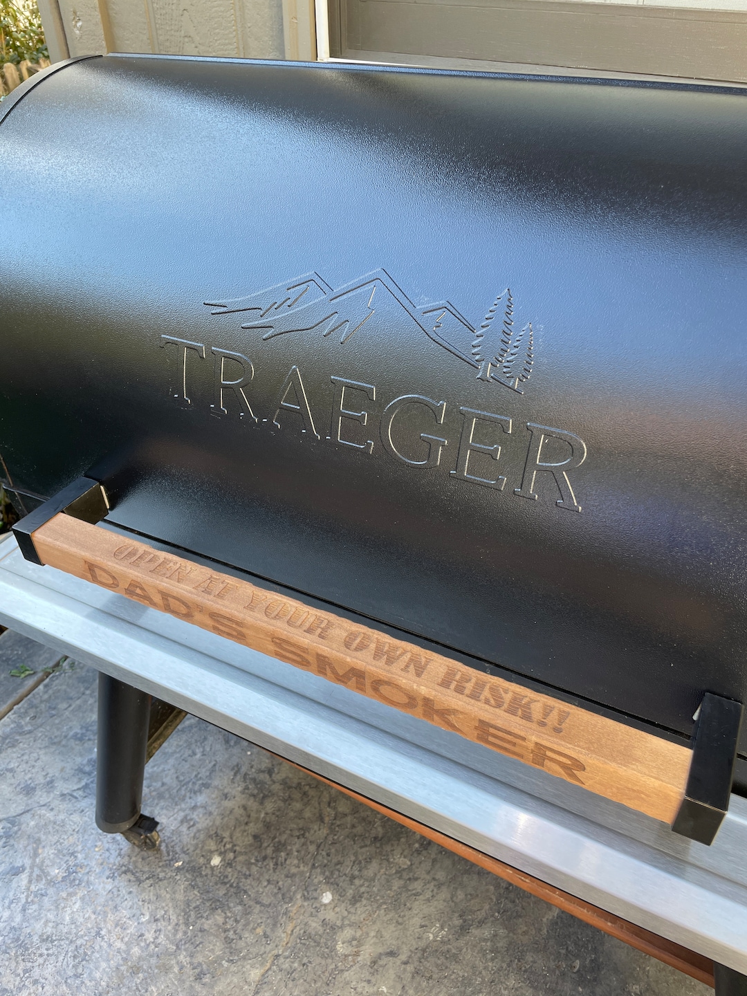 Custom Wooden Handle MOUNTING HARDWARE ONLY for Traeger Pellet Grill - Etsy
