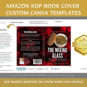 Editable Canva Book Cover Templates: 6x9" KDP Paperback (digital ...
