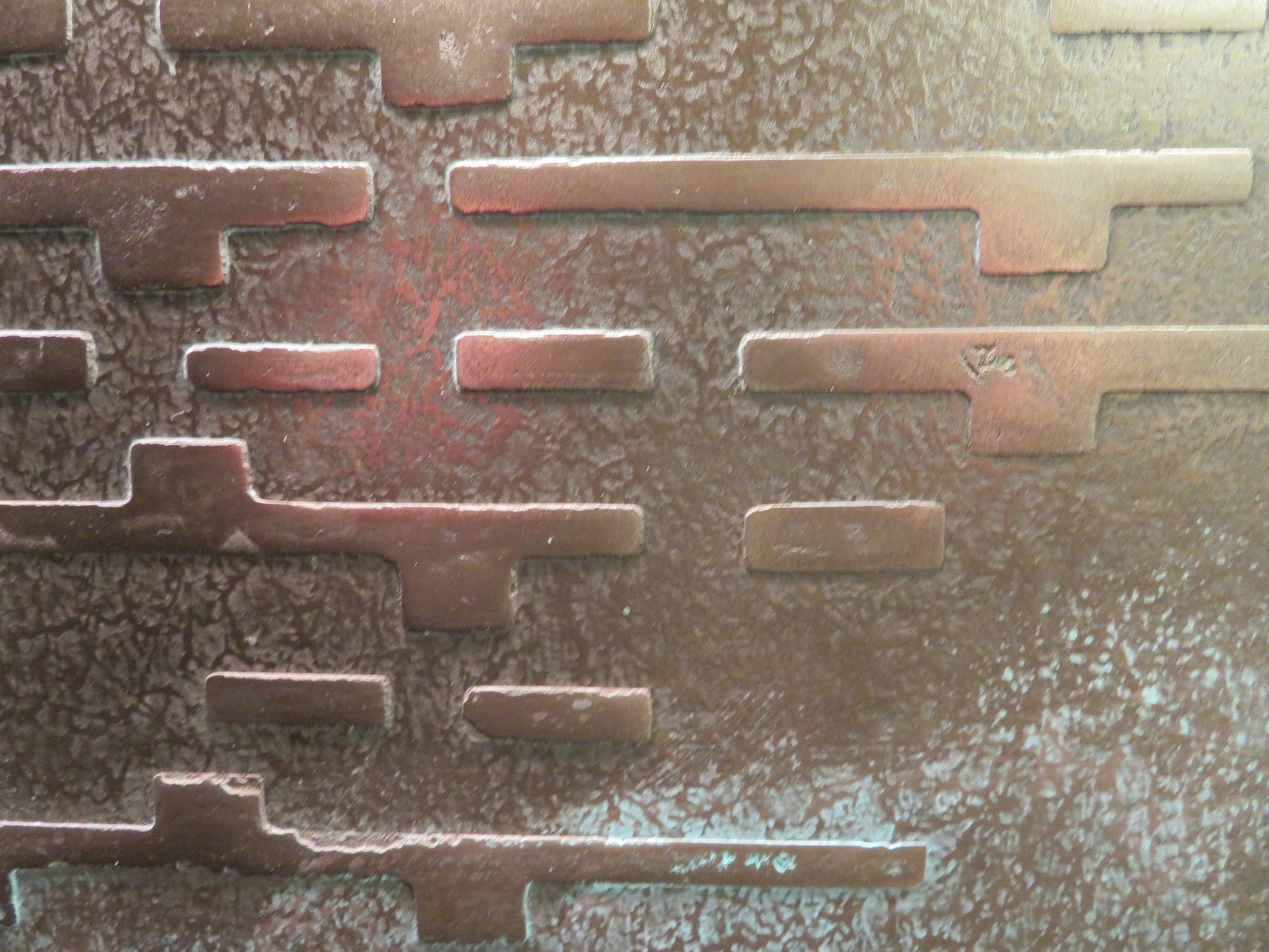 Kitchen Backsplash Real Liquid Metal copper With Patina - Etsy UK