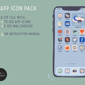 APP ICON PACK — Cute Ios Icons, App Icon Bundle, Ios 17 Icon Set ...