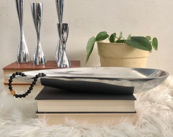 Vintage Large Nambe Serving Tray - New in Box, Nambe 693, Mid-century ...